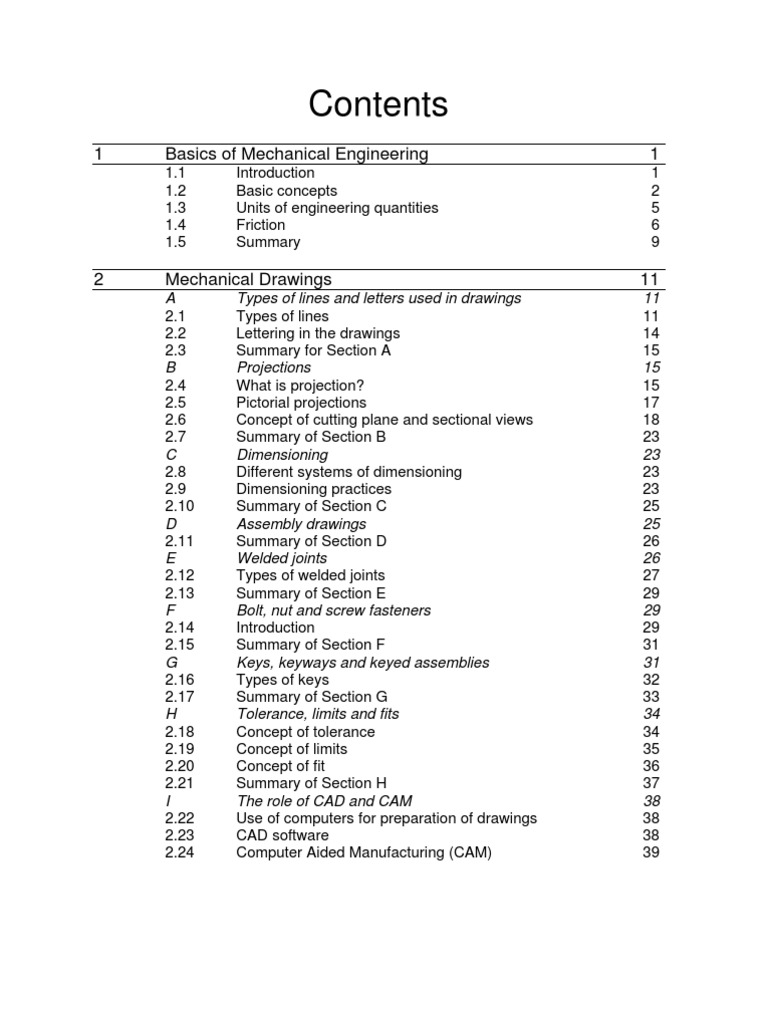 Mechanical Fundamentals Toc | PDF | Heat | Actuator