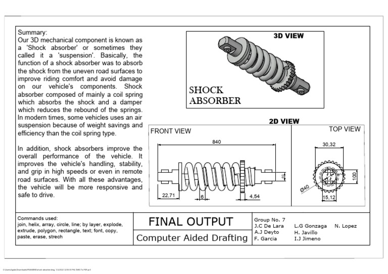 3D Shock Absorber Design Guide | PDF | Automotive Industry | Land Vehicles