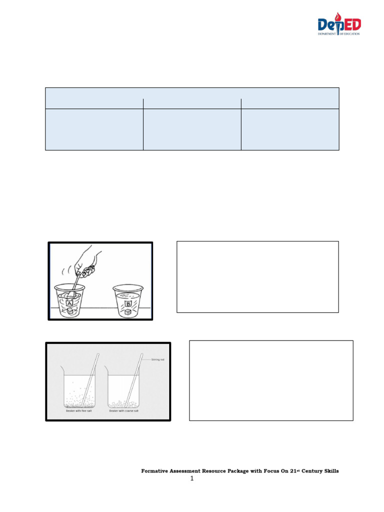 G7 Science LC10 Q1 SonzaGuieb | PDF | Solvation | Solubility