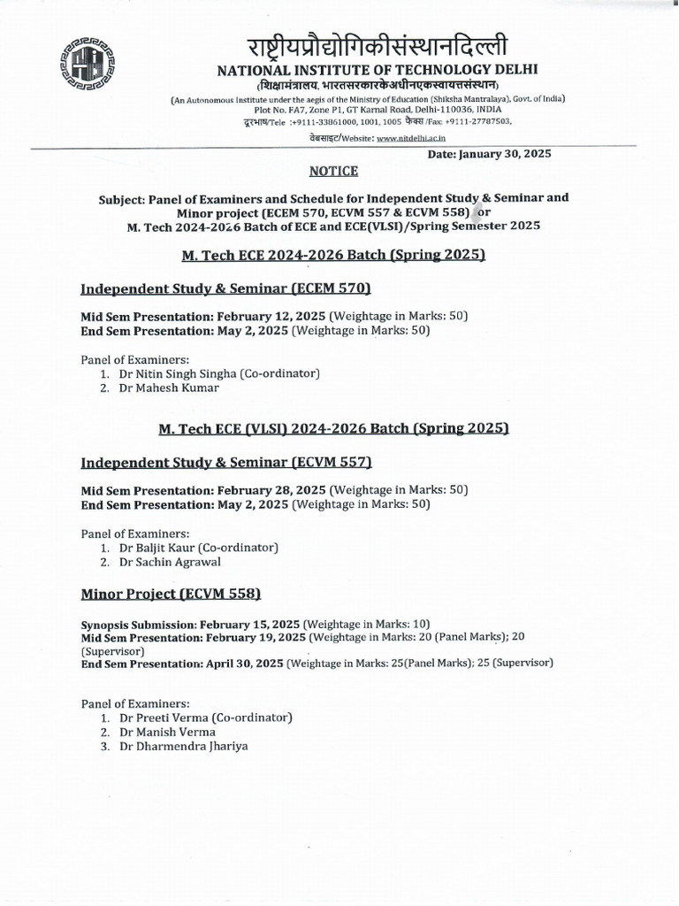 PG Batch (2024-2026) Notification | PDF