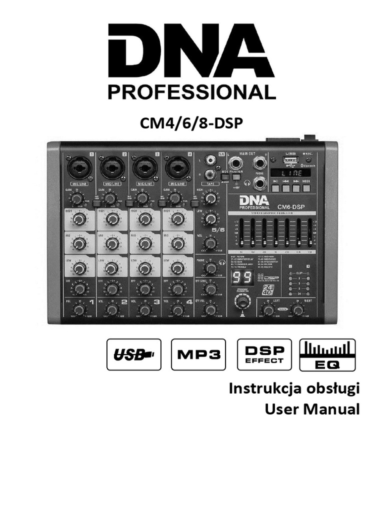 Dna cm4-6-8-dsp - Instrukcja Obs Ugi User Manual PL Eng | PDF