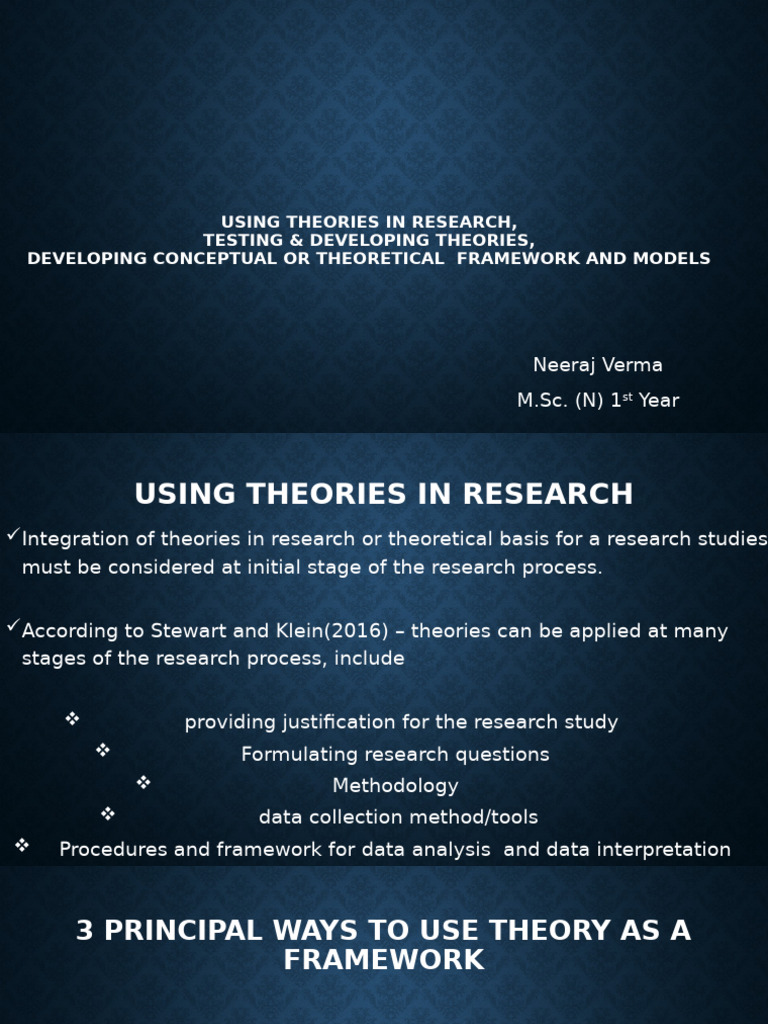 Using Theories in Research | PDF | Theory | Hypothesis
