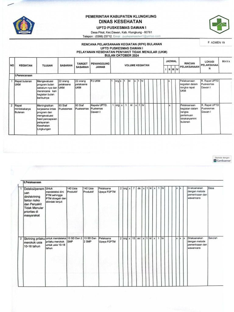 RPK PTM Oktober 2024 | PDF
