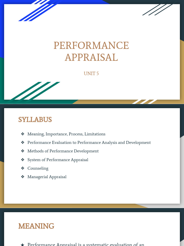 Performance Appraisal Overview and Methods | PDF | Performance Appraisal | Goal