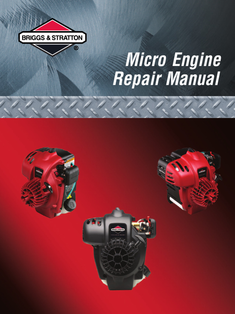 Micro Engine Repair Manual | PDF | Gasoline | Bearing (Mechanical)
