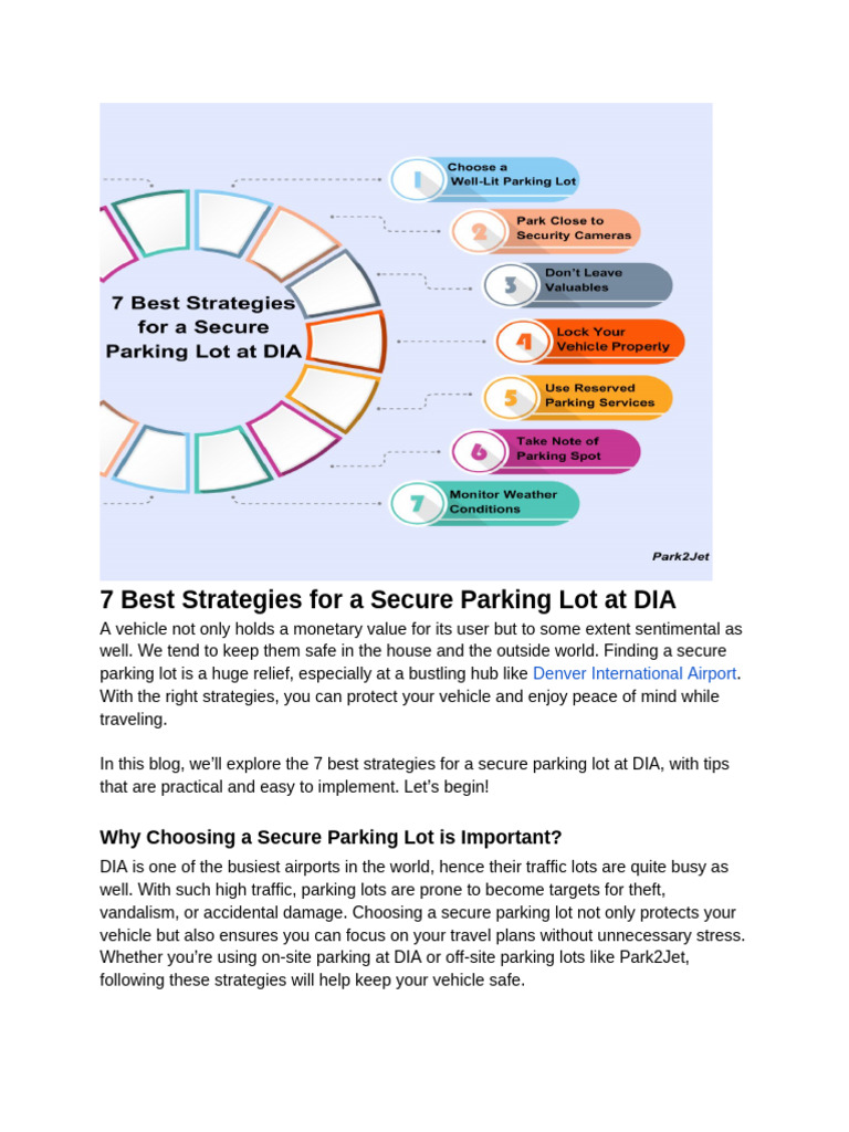 7 Best Strategies For A Secure Parking Lot at DIA | PDF | Parking ...