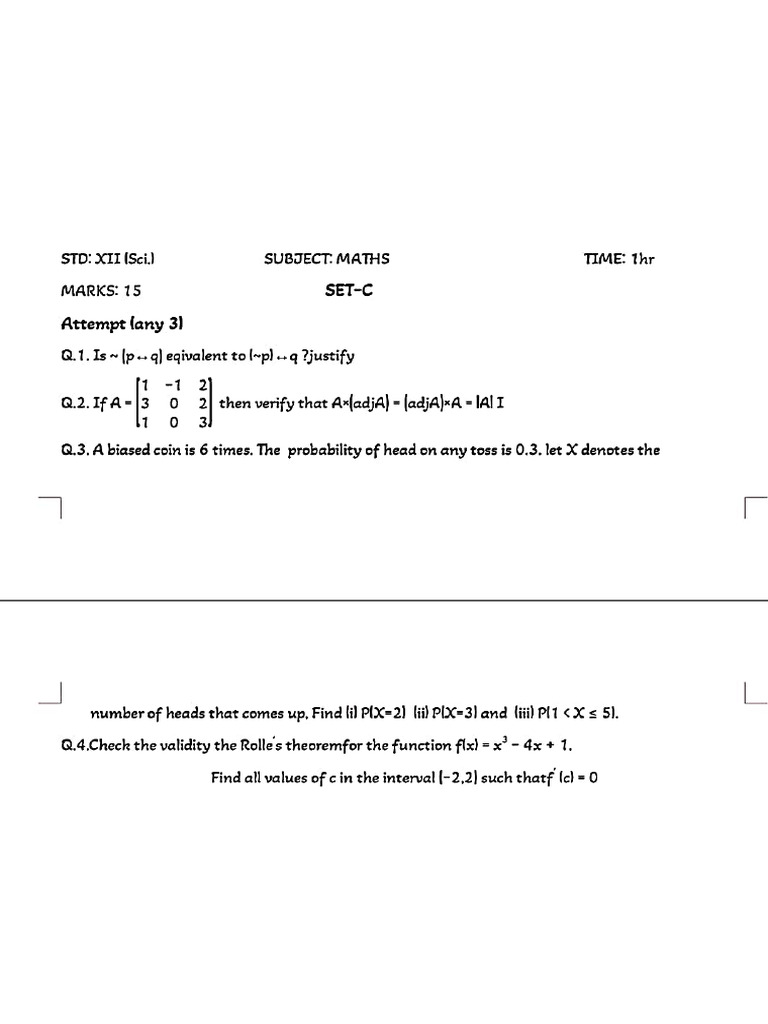 Set C Solution | PDF