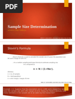 Slovin'S Formula | PDF | Teaching Methods & Materials | Science ...