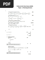 IB Math HL Formula Booklet 2023 | PDF | Area | Logarithm