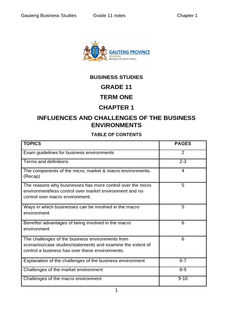 Business Environments Chapter 1 | PDF | Employment | Consumer Behaviour