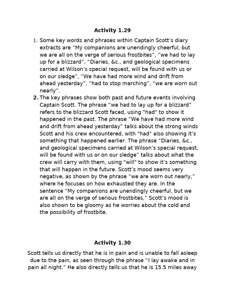 Activity Assignment Mrs Sheehan | PDF