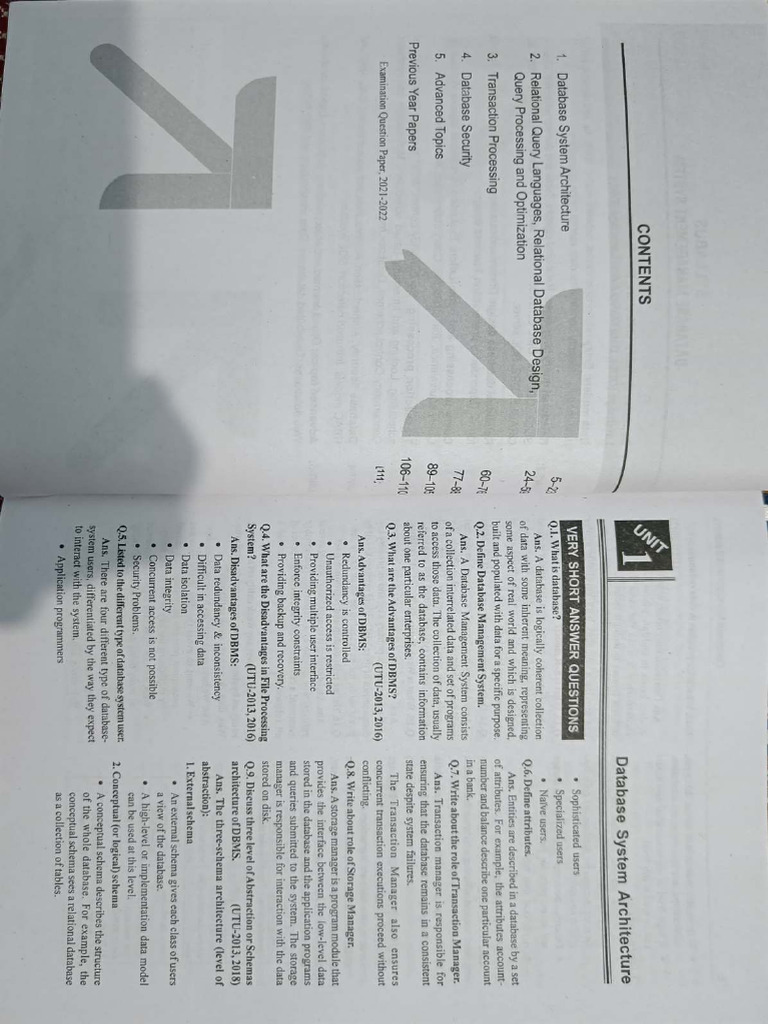 Dbms Gold Summary Introduction To Dbms | PDF