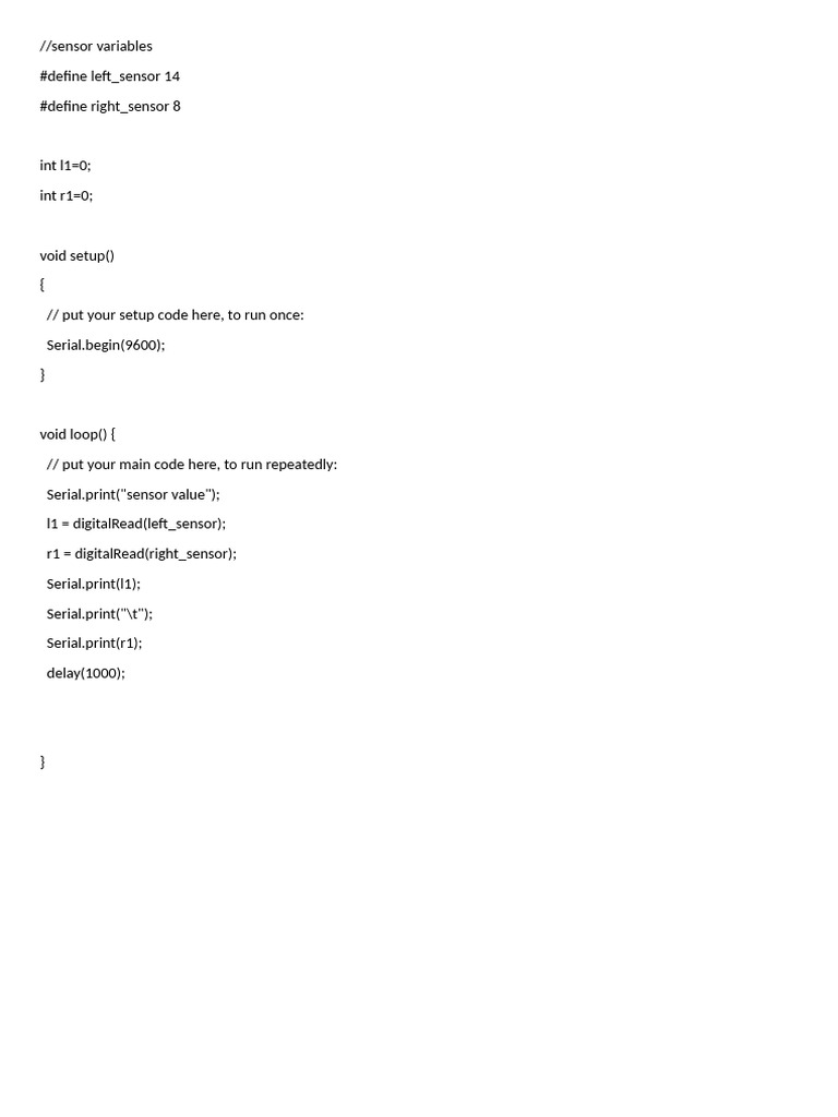 Sensor Variables | PDF
