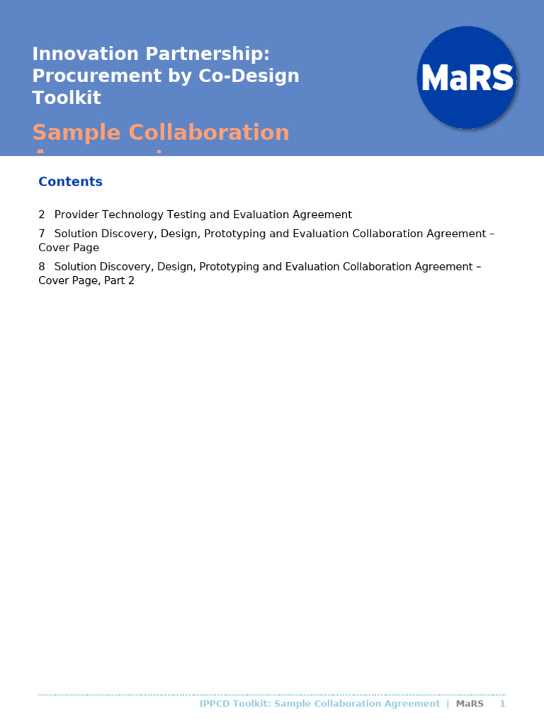 Sample Collaboration Agreement | PDF | Breach Of Contract | Legal Liability