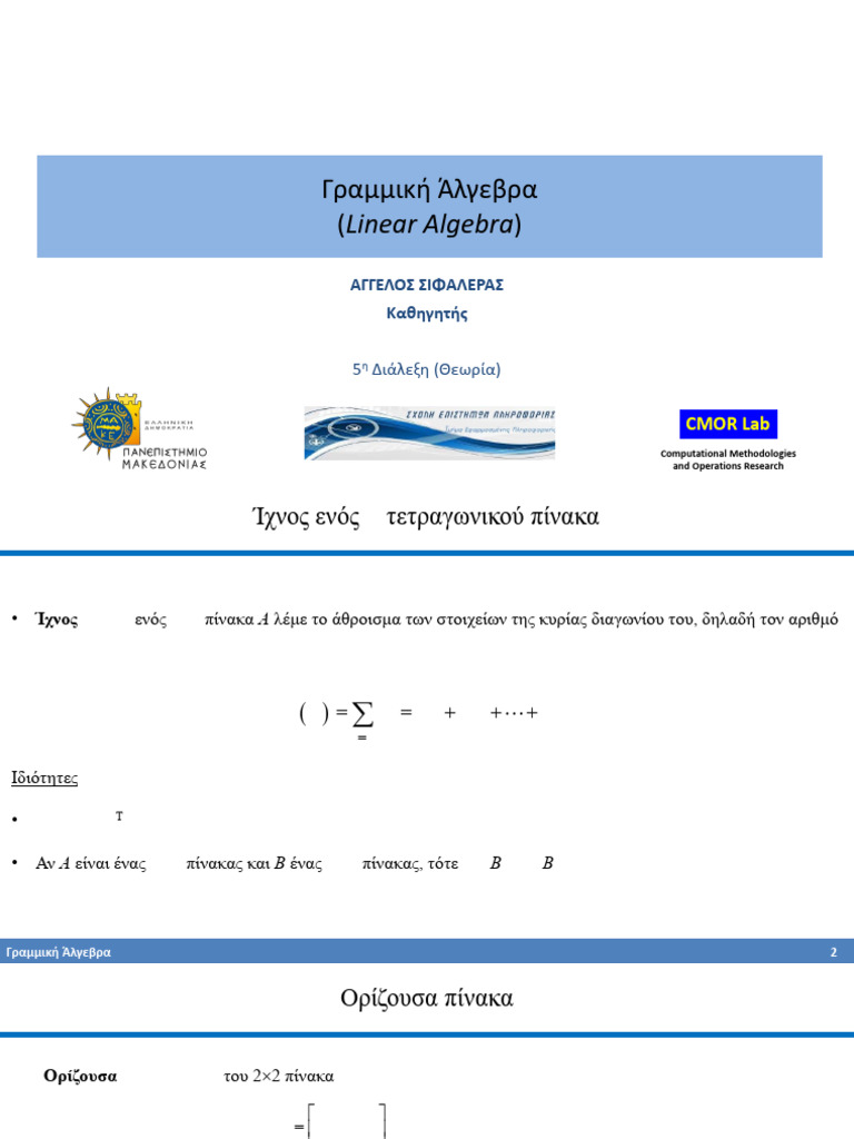 Linear Algebra (Theory 05) | PDF