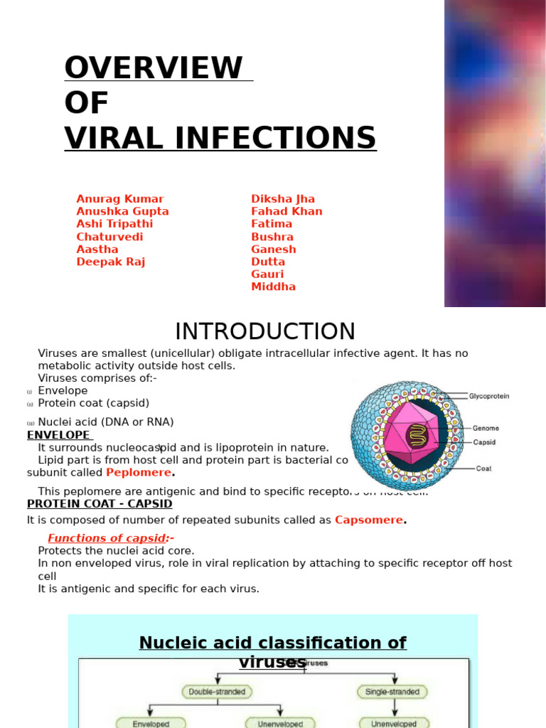 Overview of Viral Infections | PDF | Virus | Hiv