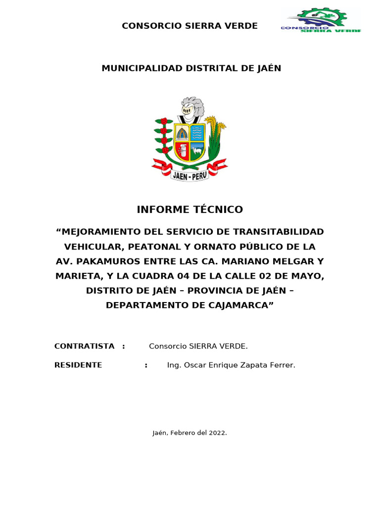 Informe Sustento Adicional | PDF