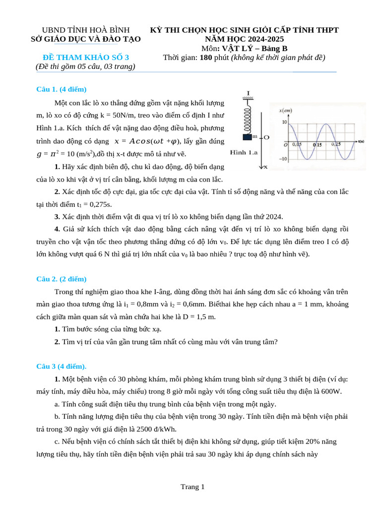 De Vatli THPT 03 | PDF