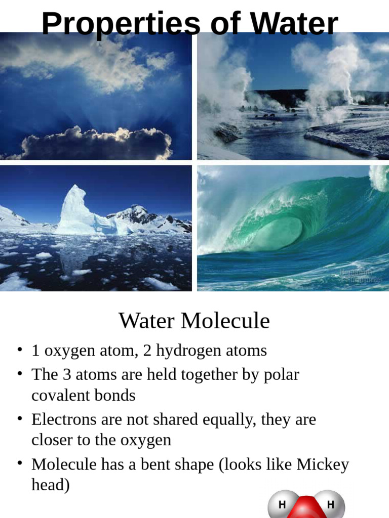 Key Properties of Water Explained | PDF | Water | Properties Of Water