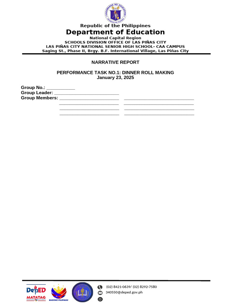 Narrative Documentation in BPP PTs 2 3 | PDF