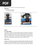 FOUR STROKE 4 CYLINDER ENGINE Firing Order | PDF | Engines | Vehicle Parts
