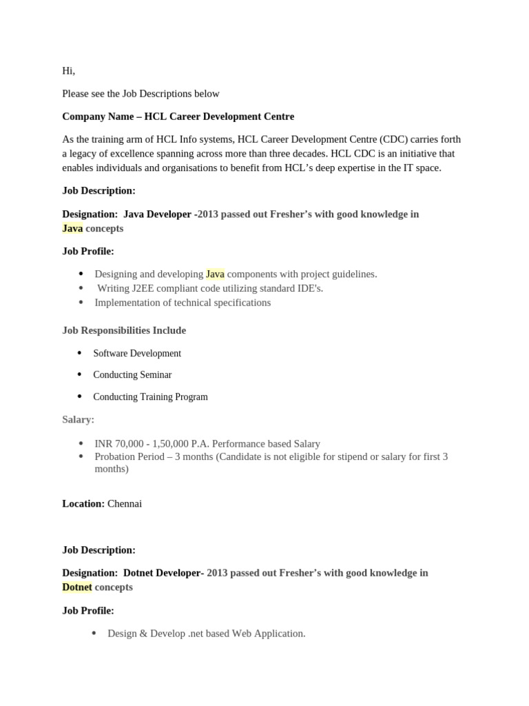 Job_descriptions | PDF