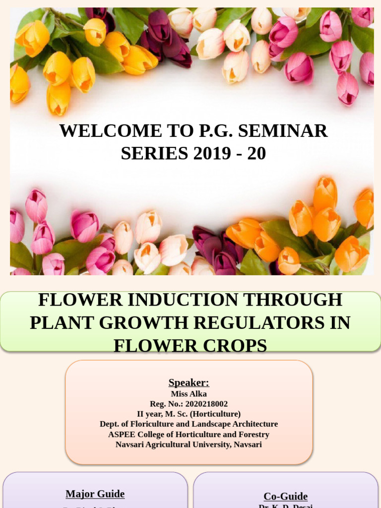 Flower Induction Through PGR in Flower Crops | PDF | Auxin | Botany