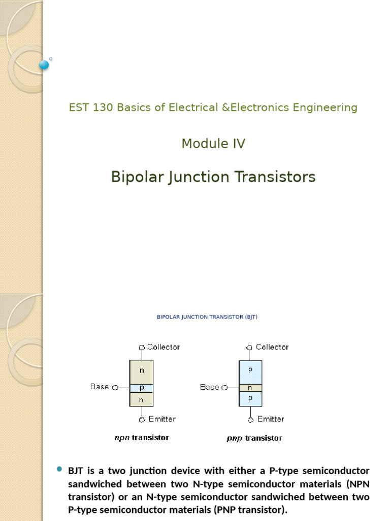 8-BJT | PDF | Bipolar Junction Transistor | P–N Junction