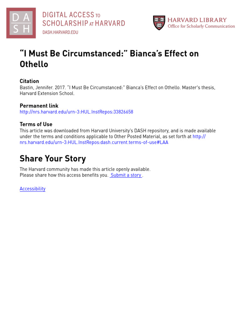 Bianca Essay | PDF | Othello | Iago