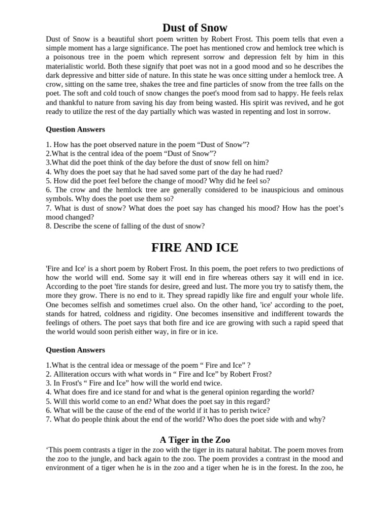 First Flight Poem Book Questions, Summary and Poetic Device | PDF ...