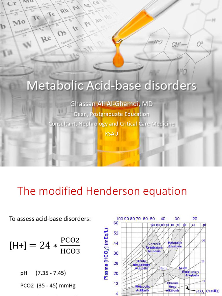 Metabolic Acid-Base Disorder Medical Students 2025 | PDF | Medical ...