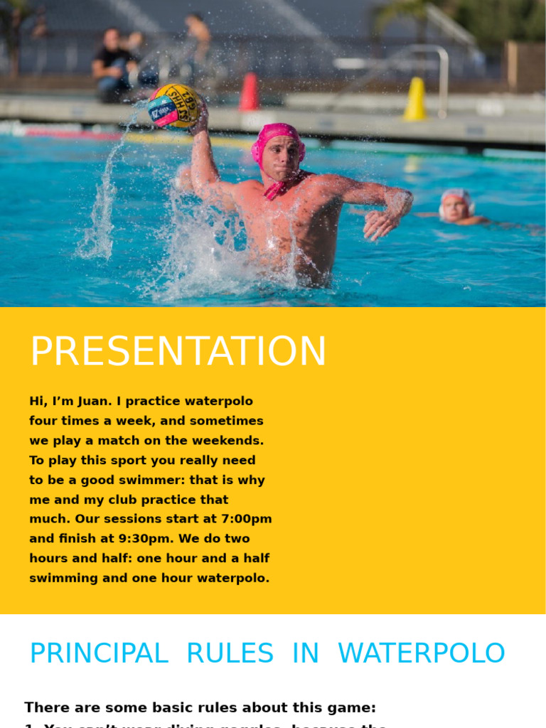 Waterpolo Basics and Training Insights | PDF