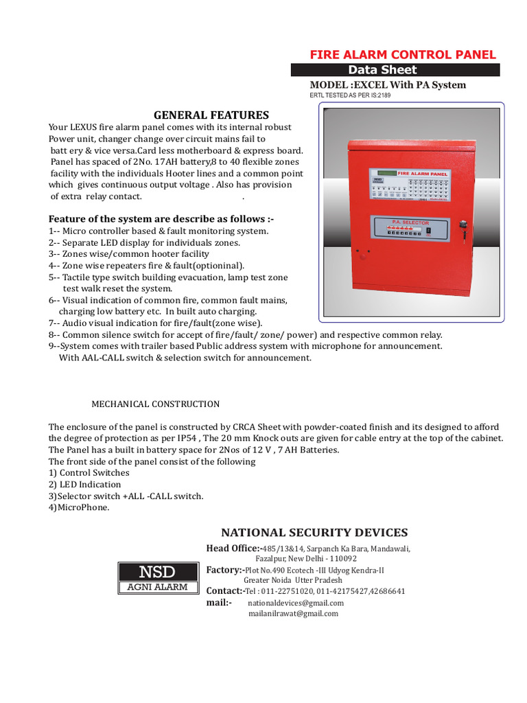 PDF 45 Excel Pa Panel | PDF | Switch | Fuse (Electrical)