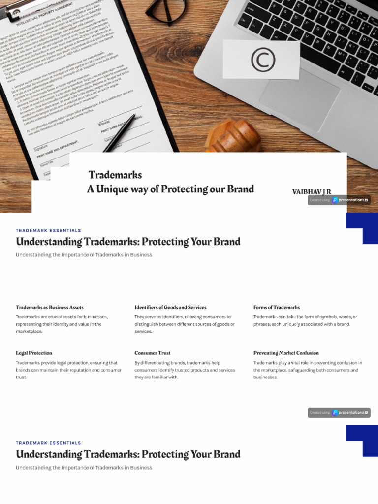 Understanding Trademarks Protecting Your Brand | PDF