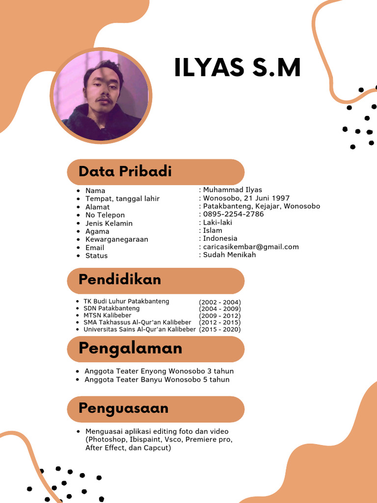 Contoh LAMARAN Muhammad Ilyas | PDF