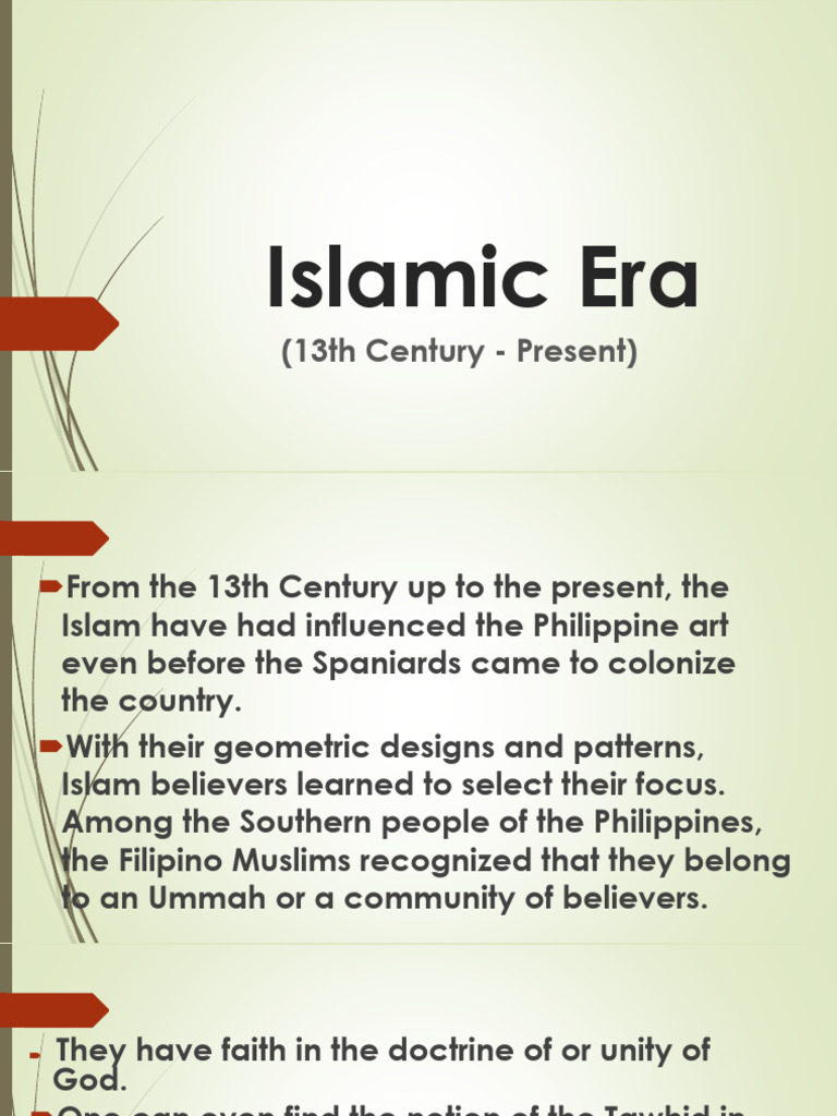 Lesson 4 B Islamic Spanish Colonization Period | PDF | The Arts
