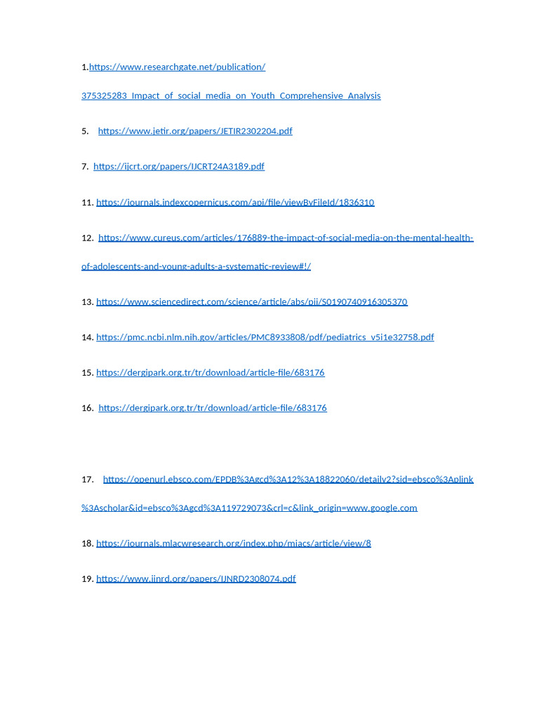 Reference Links For Review Papers | PDF