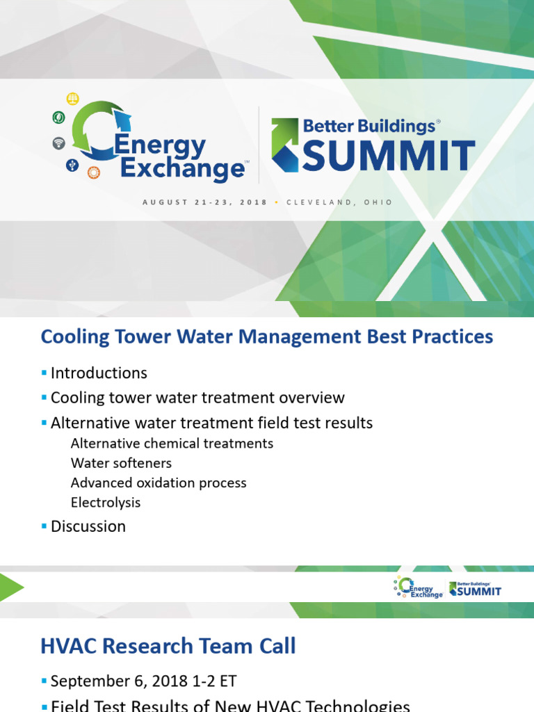 Cooling Tower Water Management Guide | PDF | Solar Energy | Water