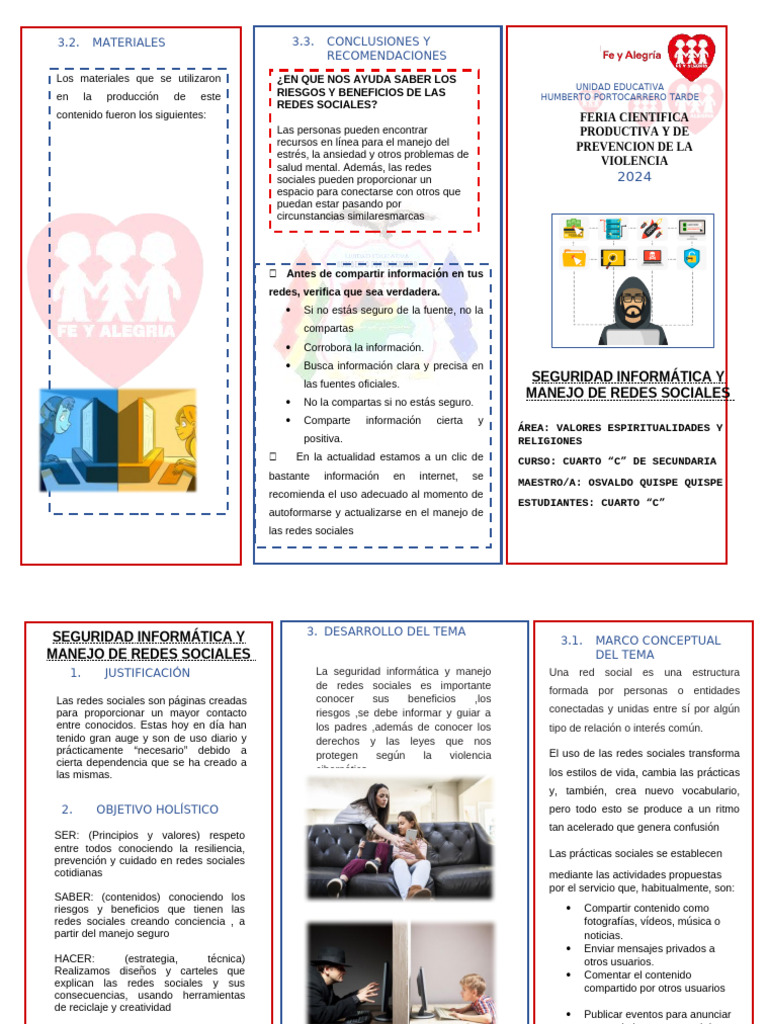 Triptico 2024 | PDF | Servicio de redes sociales | Redes sociales