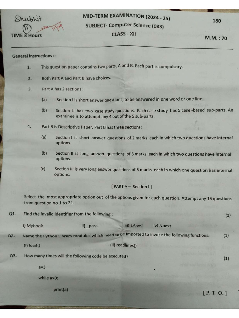 Mid Term | PDF