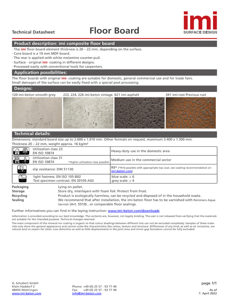 IMI Composite Floor Board Overview | PDF | Materials | Building Engineering