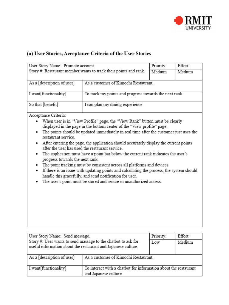 Test Case and user stories4 | PDF | Computing