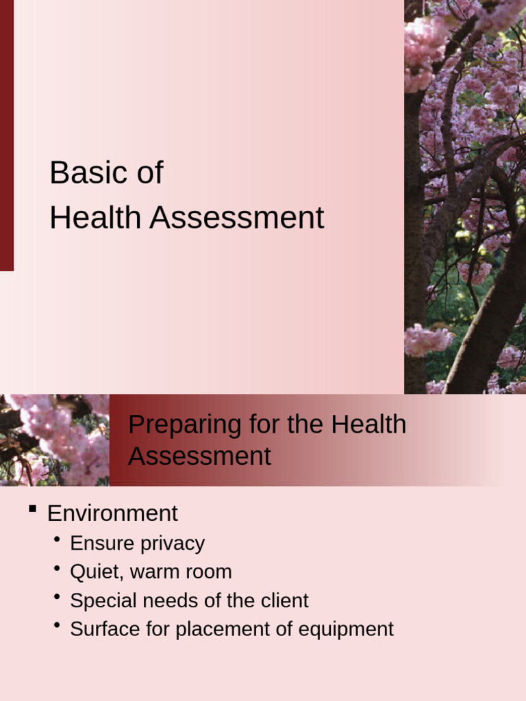 1 Health Assessment Overview | PDF | Pulse | Hemodynamics