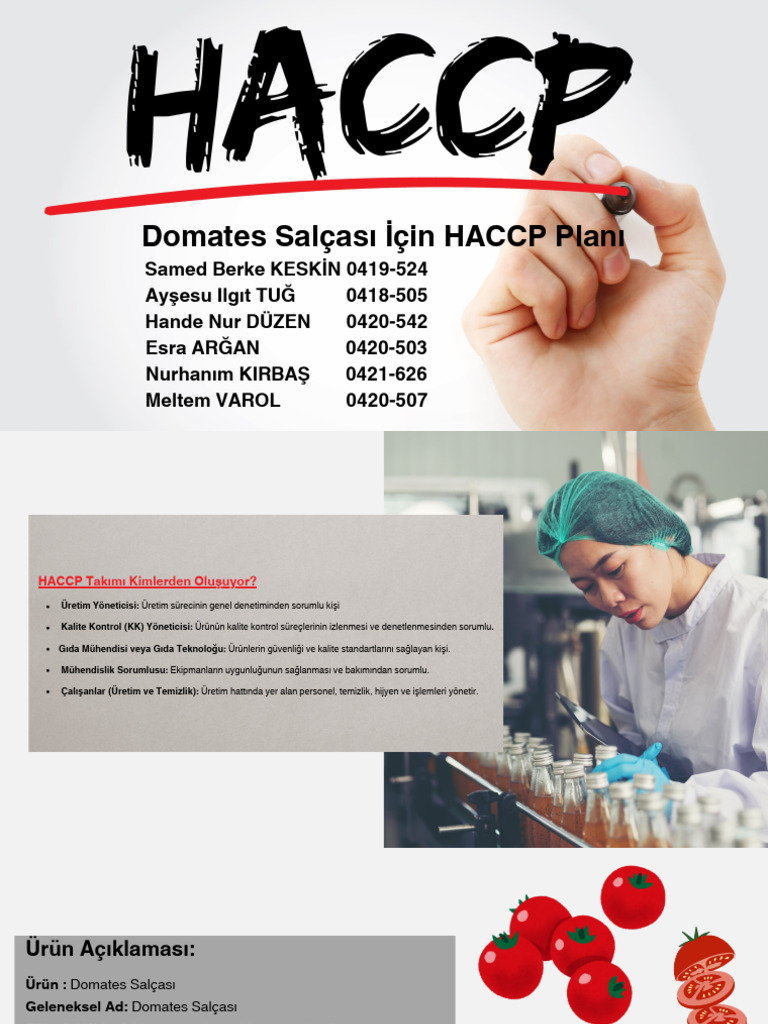 Haccp Plan | PDF