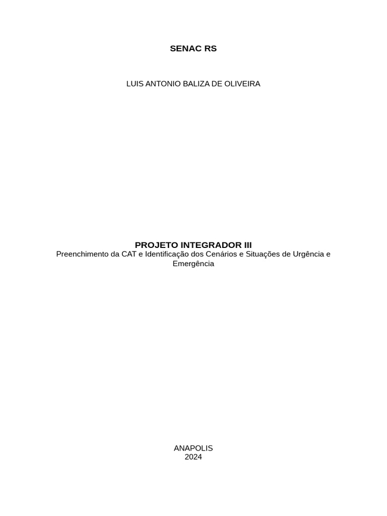 TST Projeto Integrador 3 | PDF