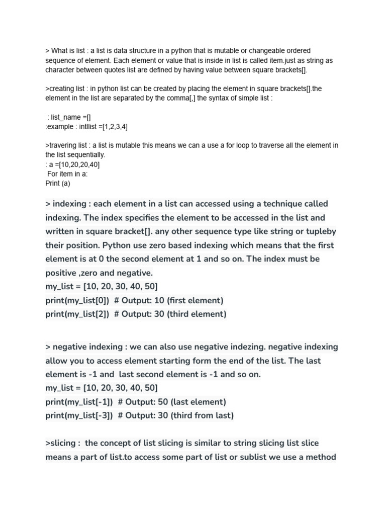 list (1) | PDF | Boolean Data Type | Computer Programming