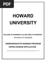 UTA BSN Program Admission Requirements | PDF | University And College ...