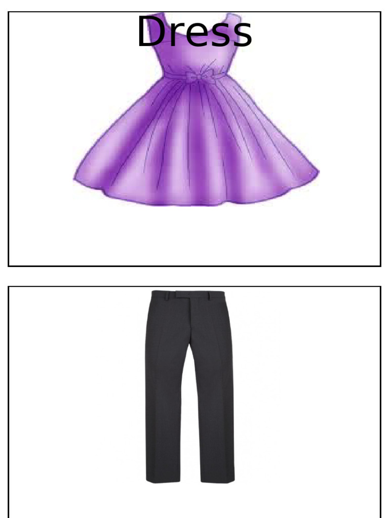 Clothes Flashcards Flashcards 94195 | PDF