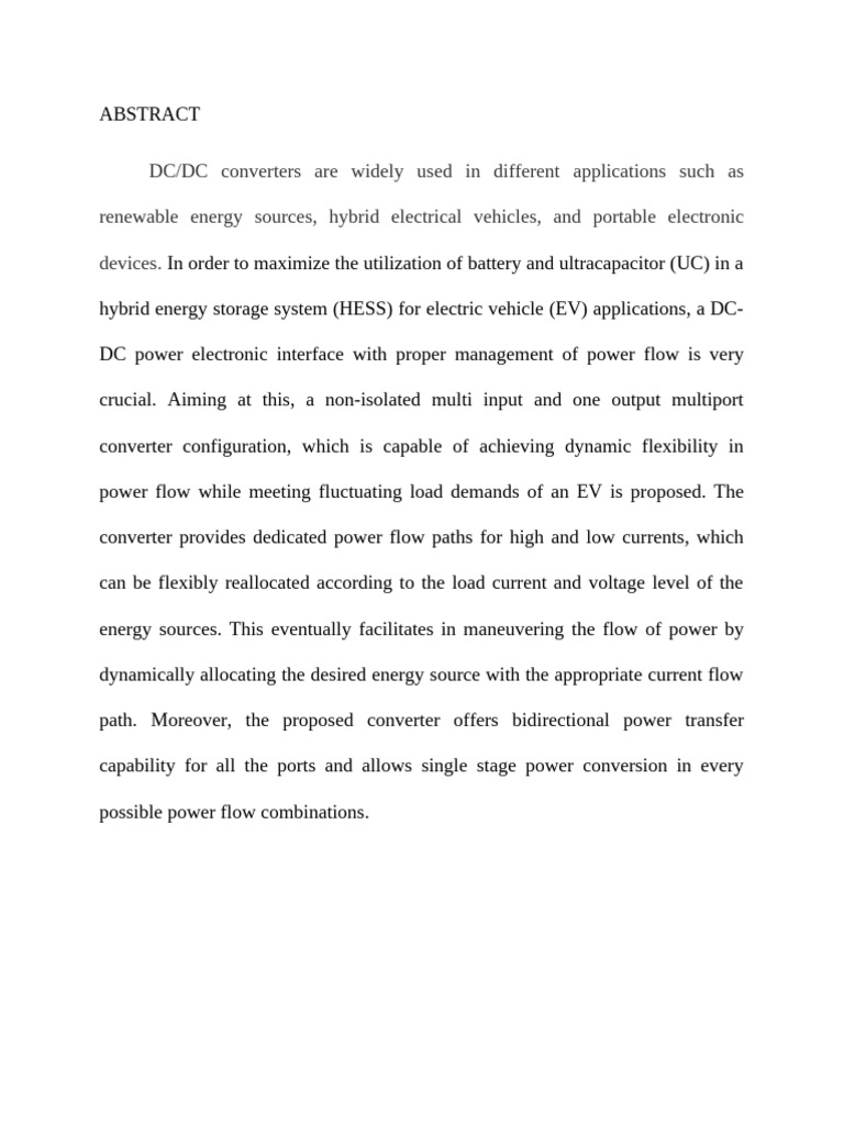 A Flexible Non-Isolated Multiport Converter To Integrate Battery and ...