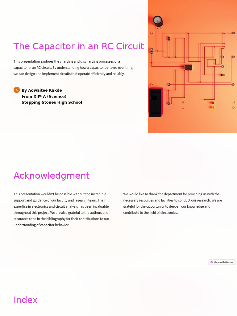 The Capacitor In An Rc Circuit[1] Pdf Capacitor Electrical Network